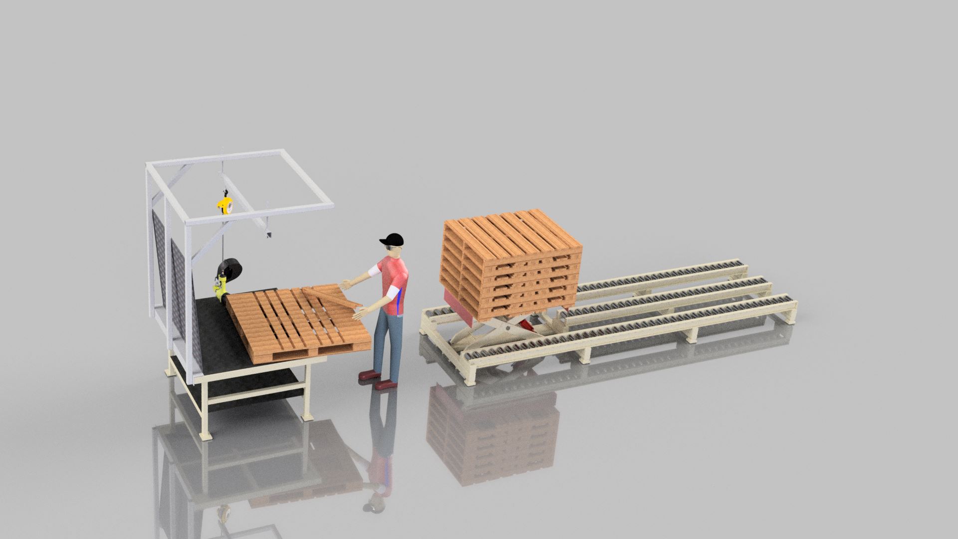 Repair Table Infeed Conveyors